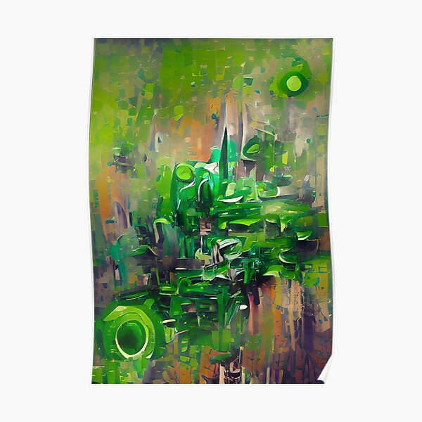 "Green abstract, green aesthetic " Poster for Sale by BaneenGallery ...