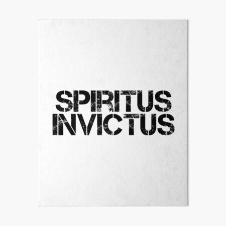 "Spiritus Invictus - Unconquerable Spirit - Latin Phrases - Distressed ...