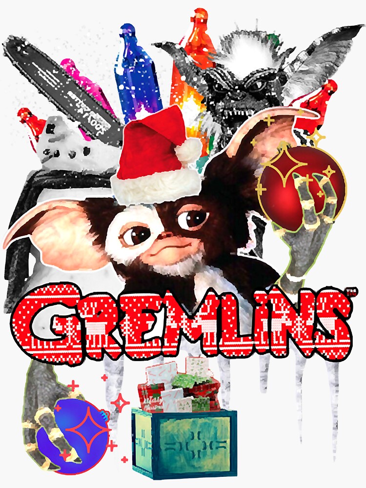 "Gremlins Christmas " Sticker for Sale by uocnhan180 | Redbubble