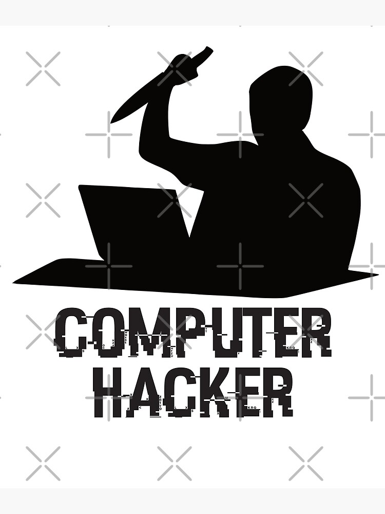 "Funny Computer Hacker" Poster for Sale by brynscully | Redbubble