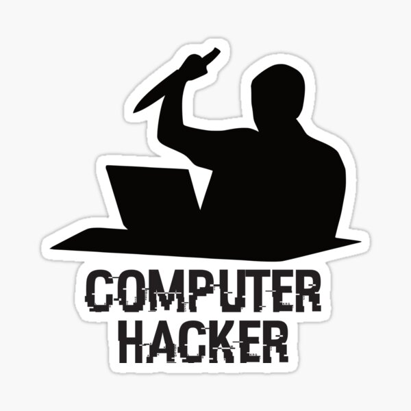"Funny Computer Hacker" Sticker by brynscully | Redbubble