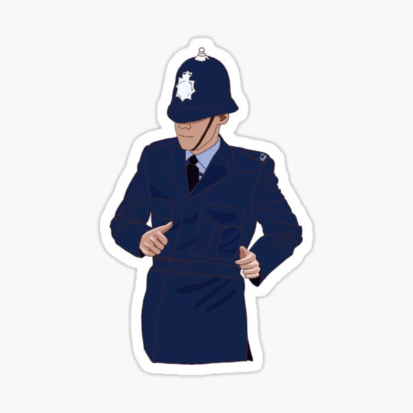 "My policeman drawing" Sticker by vantasy11 | Redbubble