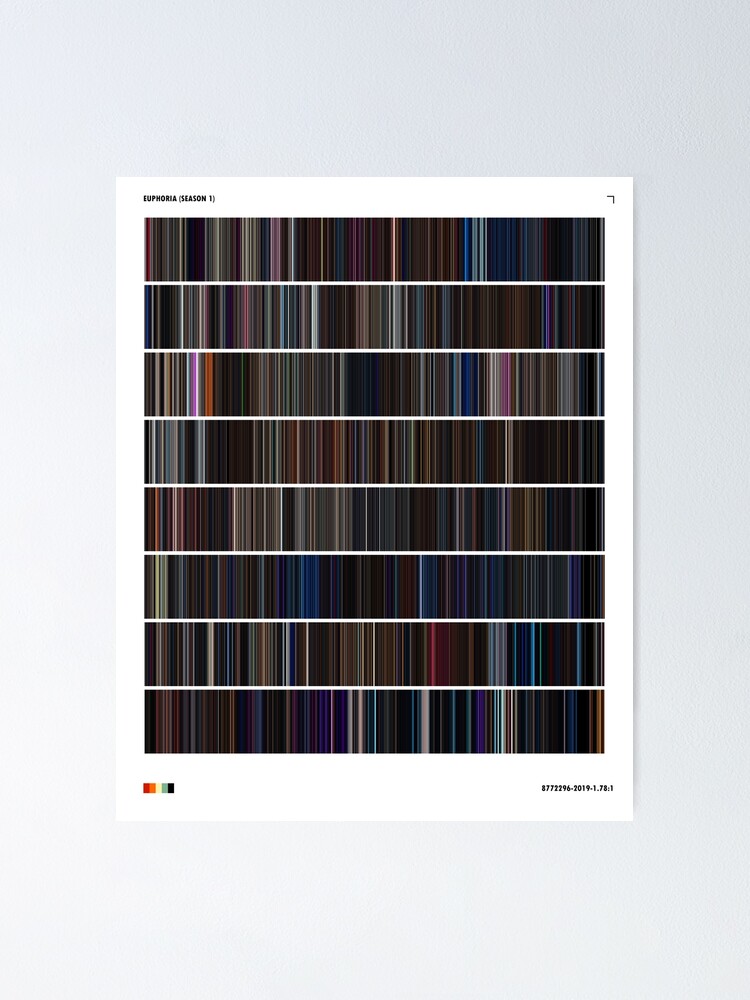 Póster «Paleta de colores de la temporada 1 de Euphoria» de silver ...