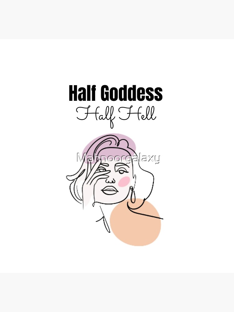 "Half goddess half hell women portrait abstract art " Poster for Sale by Mahnoorgalaxy | Redbubble