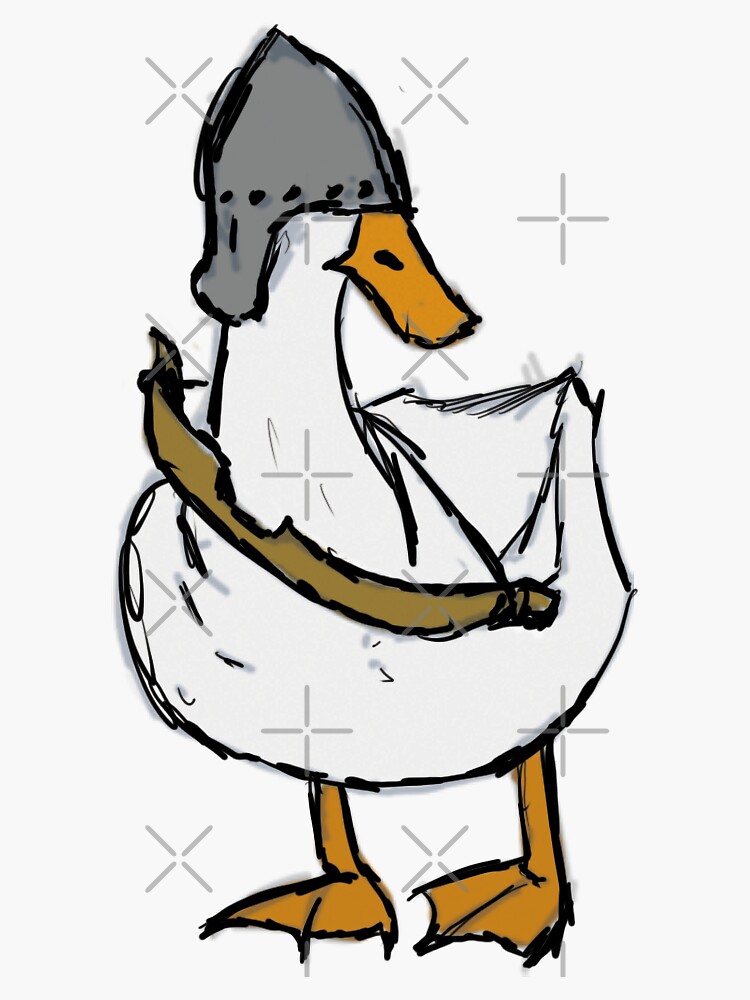 "Medieval Duck" Sticker for Sale by SpicyMcMeme | Redbubble