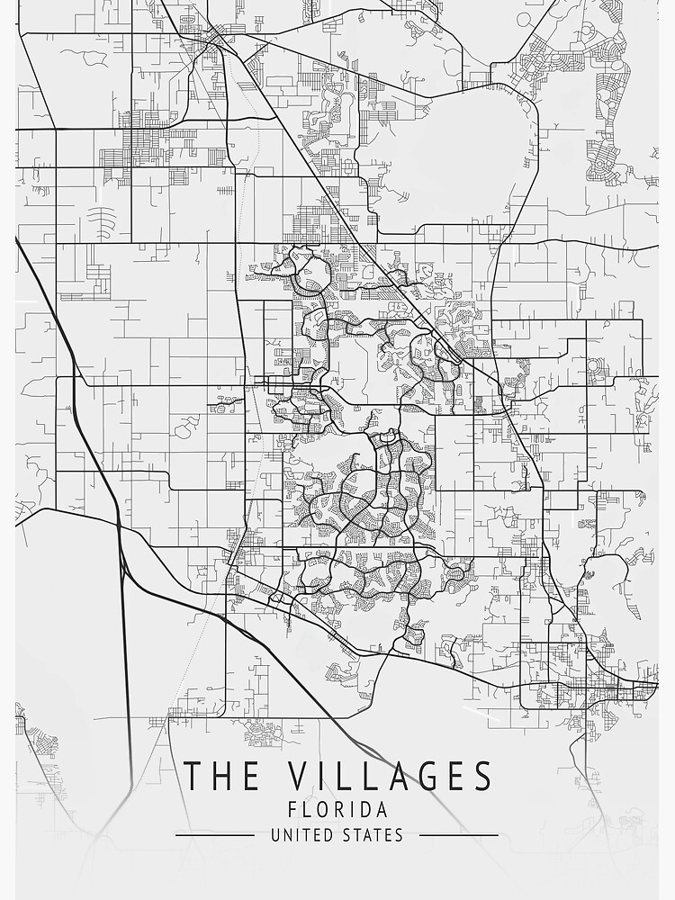 Villages Florida Street Map Boundary Maps | Key West, FL