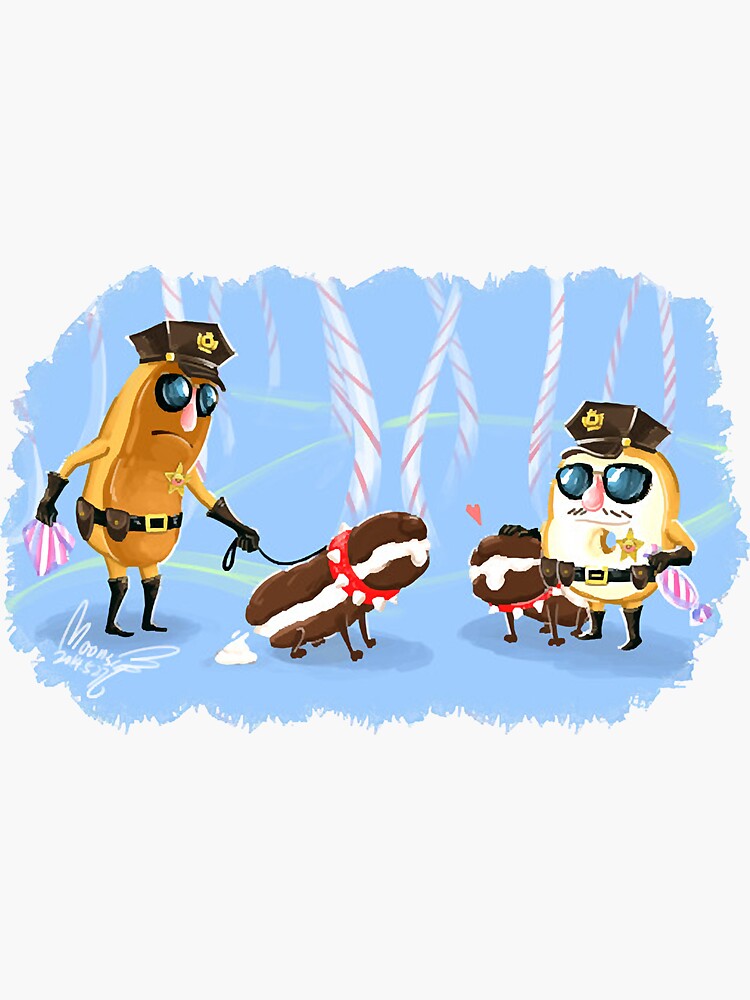 Pegatina «Wreck-It Ralph Donut Policías y perros diabólicos» de ...