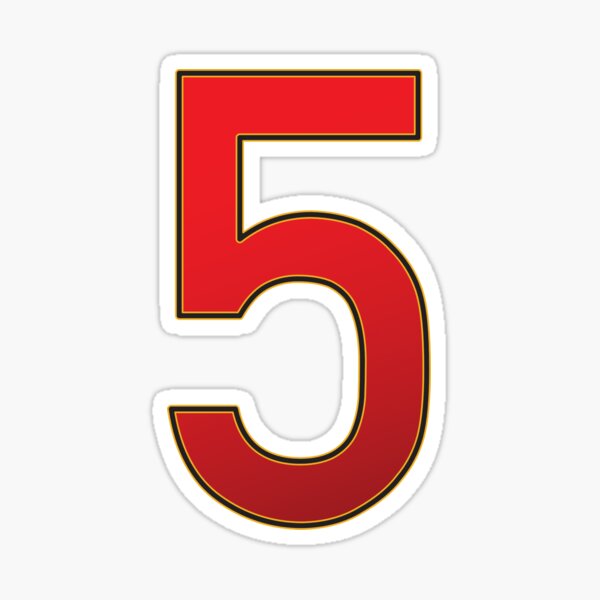 "five" Sticker by ceruleanboxhead | Redbubble
