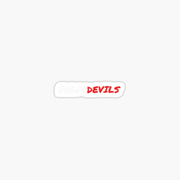 "PALM DEVILS" Sticker by FIRMLYFIXED | Redbubble
