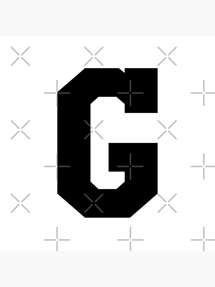 "Alphabet, Black G, Sports letter G" Poster for Sale by TheCultStuff ...