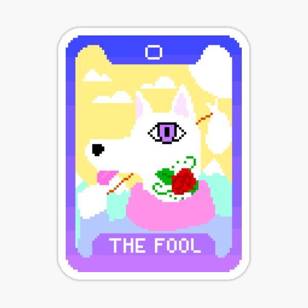 "O, The Fool" Sticker by hedgieofspades | Redbubble