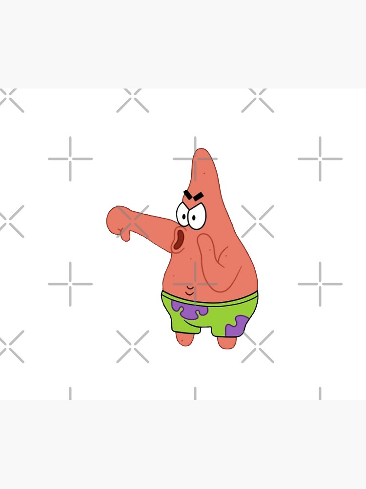 "Patrick Star Meme,Patrick Star Angry" Tapestry by NINUCI | Redbubble