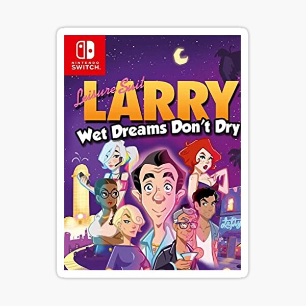 "Leisure Suit Larry Video Game" Sticker by lyonelshamyra | Redbubble
