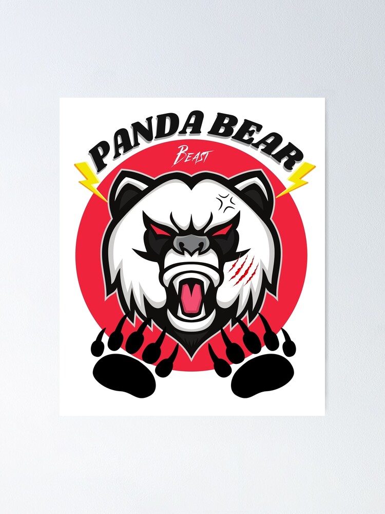"Panda Bear Beast Mode" Poster for Sale by Kulthawat | Redbubble
