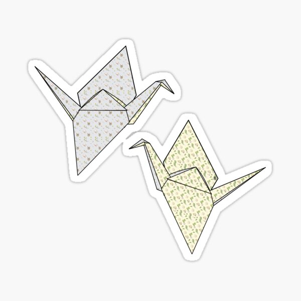 "Origami " Sticker by eskimobabe | Redbubble