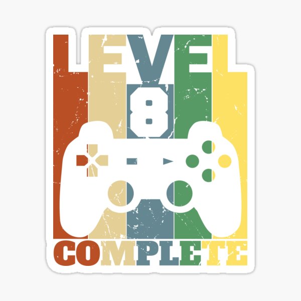 "Level 8 Complete - Funny Boy 8th Birthday Gift Vintage 1981 Video ...