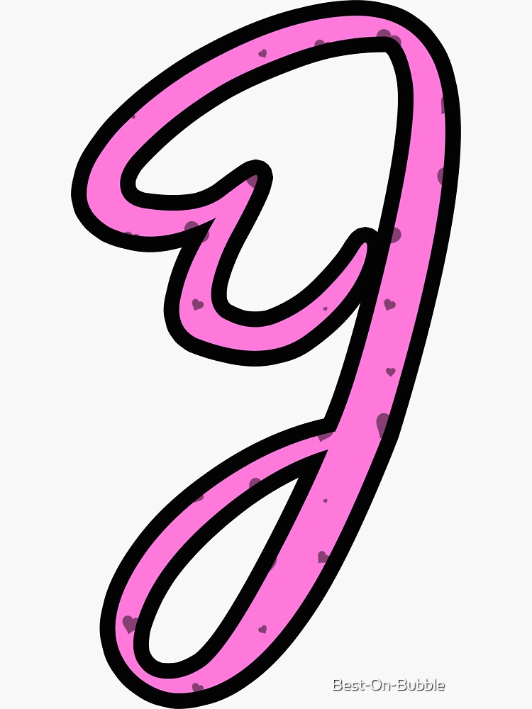 "The Letter J- Hot Pink Love Hearts - Personalised / Personalized ...