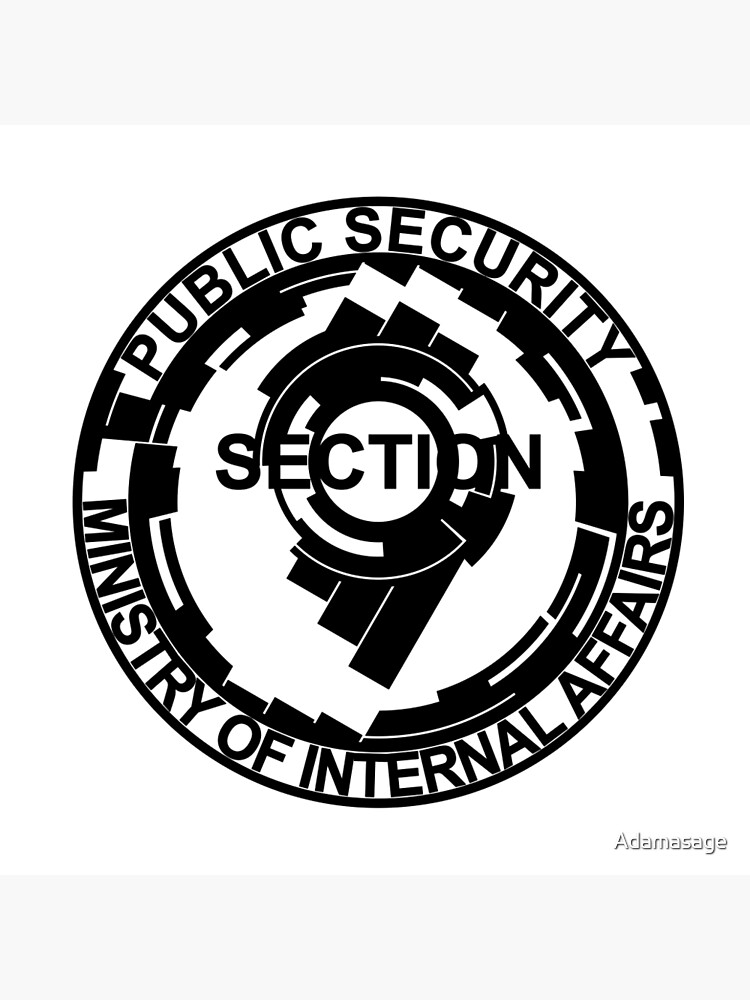 "Section 9 Logo - Black Plain" Poster for Sale by Adamasage | Redbubble