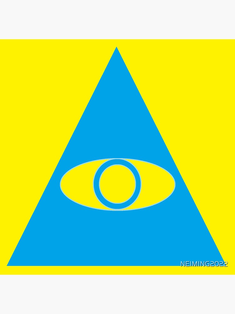 "Triangle with eye colors of Ukraine" Art Print for Sale by NEIMING2022 ...