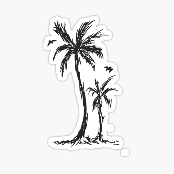 "Coconut tree " Sticker by Stilecdl357 | Redbubble