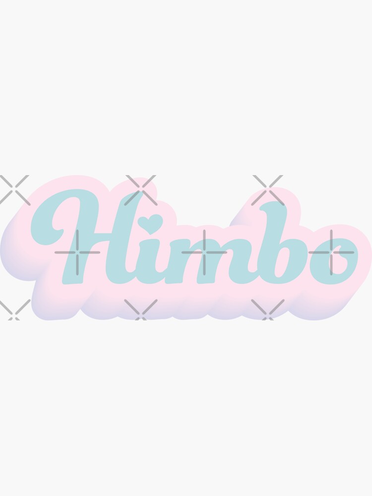"Himbo Pride | Pastel Pink and Blue Color" Sticker by SticusDesign ...