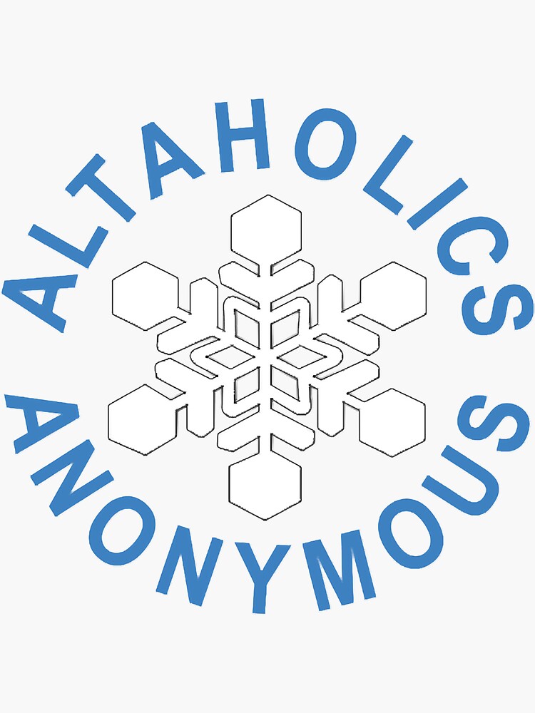 "Altaholics Anonymous" Sticker for Sale by HannahNaarah | Redbubble