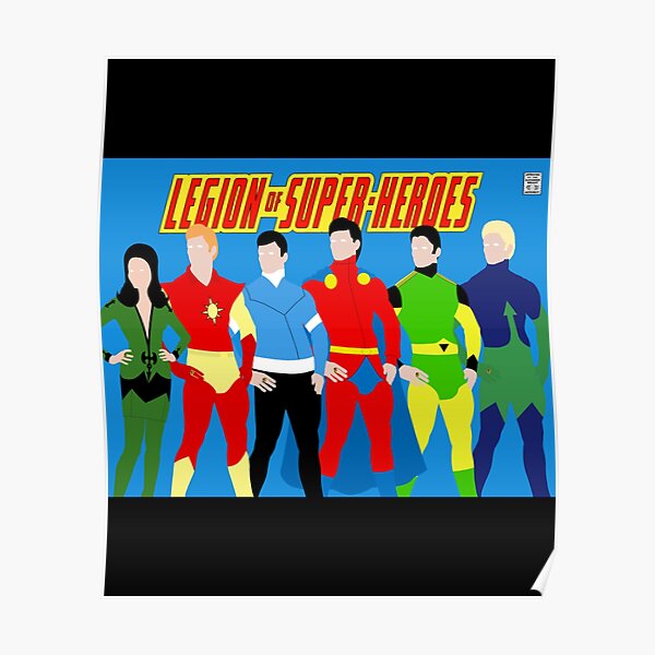 "Legion of Super-Heroes Minimal 3 Classic ." Poster for Sale by ...