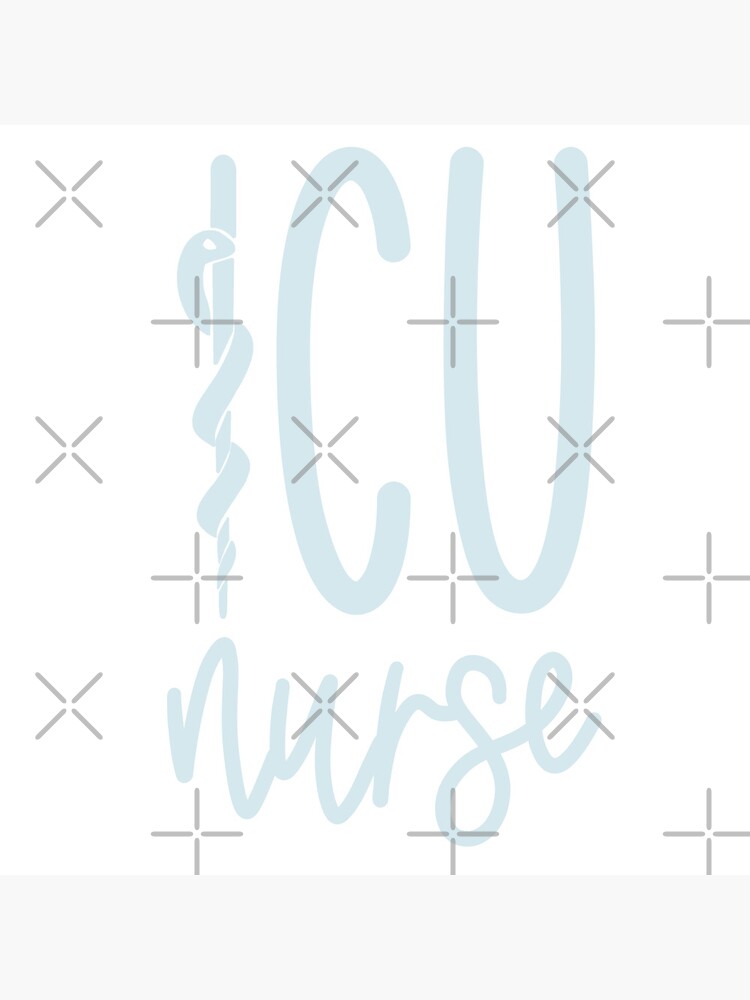 "Light Blue ICU Nurse" Poster by justinacele | Redbubble