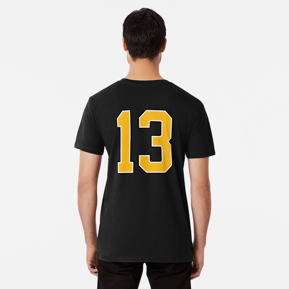 "Yellow Number 13 lucky sports jersey thirteen" Sticker for Sale by ...