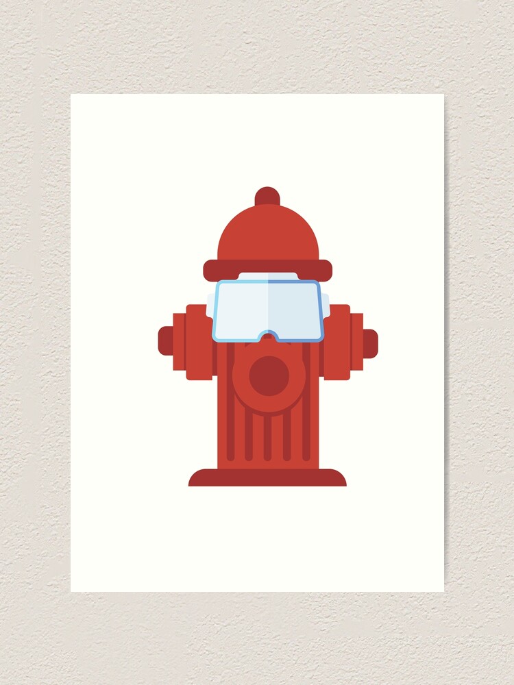 "Among Us Hydrant - impostor - sus" Art Print for Sale by ALGENIUS ...