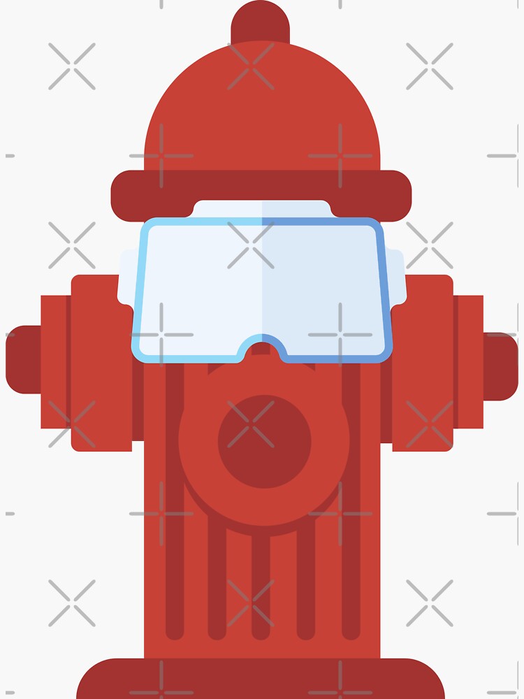 "Among Us Hydrant - impostor - sus" Sticker by ALGENIUS | Redbubble