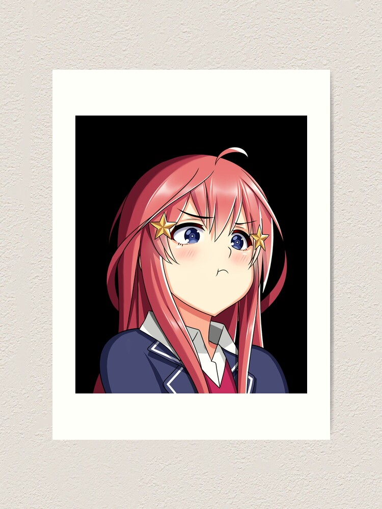 "Itsuki Nakano Pouting The Quintessential Quintuplets" Art Print for ...