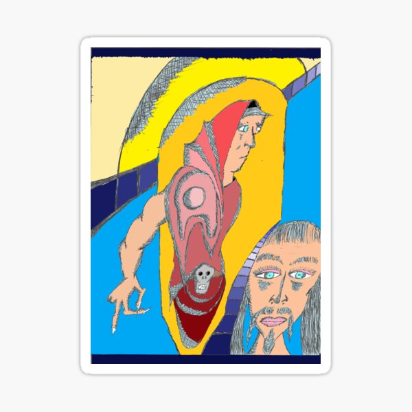 "reflection of an aspiration " Sticker by wormink | Redbubble