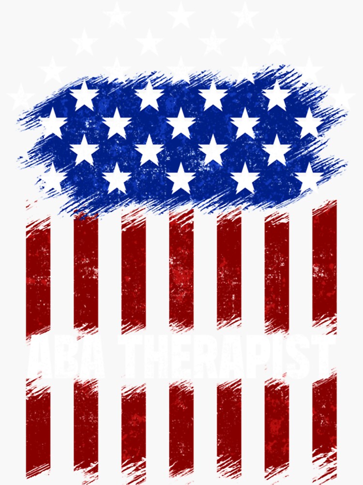 "ABA Therapist US Flag Behavior Analyst Autism Therapy RBT product ...