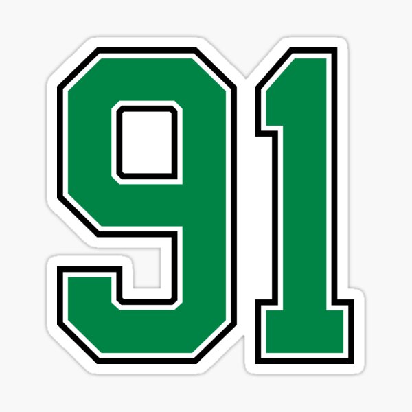 "91 number, green lucky sports ninety one" Sticker for Sale by ...