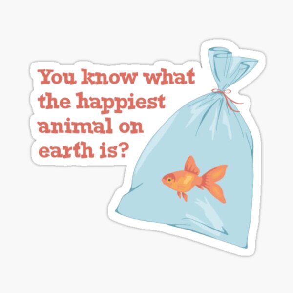 Be a Goldfish**Ted Lasso Inspired**Goldfish Sticker** Stickers, Labels ...