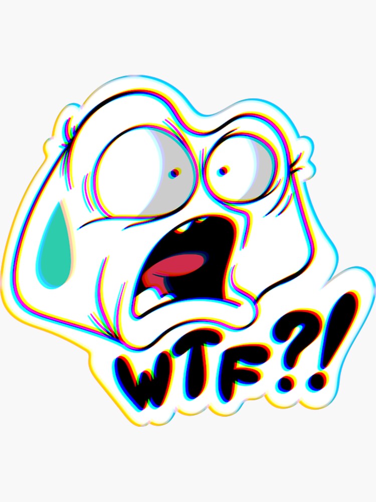"Wtf meme" Sticker for Sale by PlaceOfLove | Redbubble
