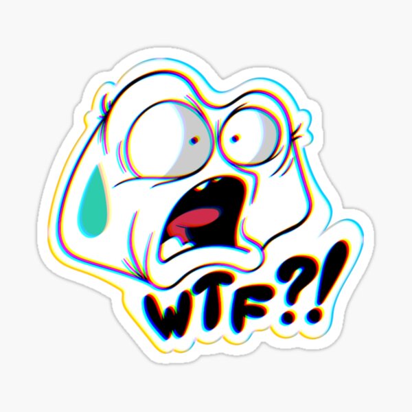 "Wtf meme" Sticker for Sale by PlaceOfLove | Redbubble