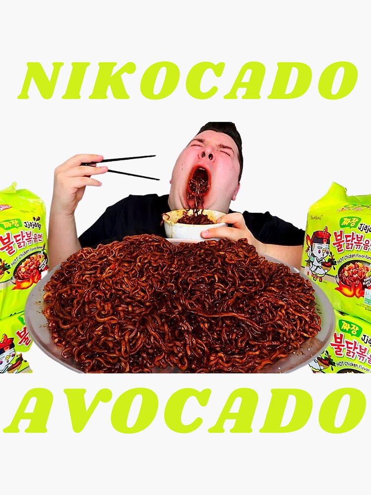 "Nikocado Avocado" Sticker by Hollow-Designs | Redbubble