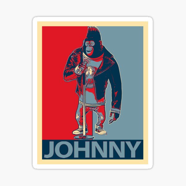 "Singing Johnny" Sticker by Wuando | Redbubble