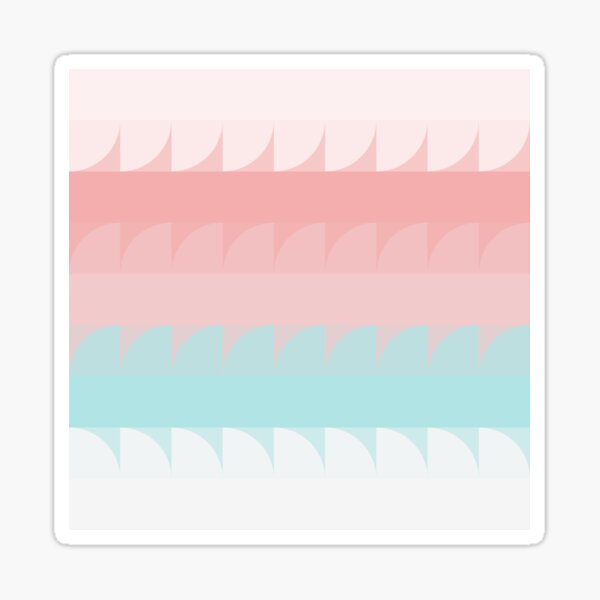"Pastel Pink and Blue Pattern" Sticker by DoubleEtees | Redbubble