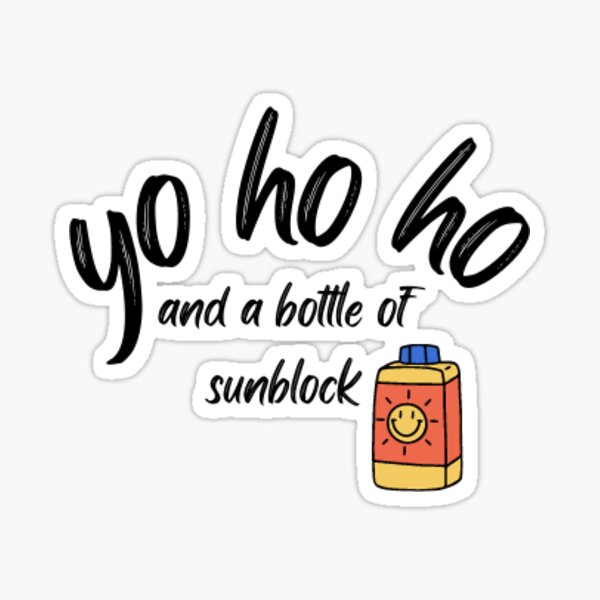 "sunblock sticker" Sticker by Sameasmy-email | Redbubble