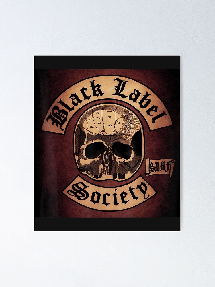 "black labels black labels society logo" Poster for Sale by IEatSwans ...