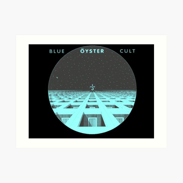 "blue oyster cult band rock best of logo album" Art Print for Sale by ...