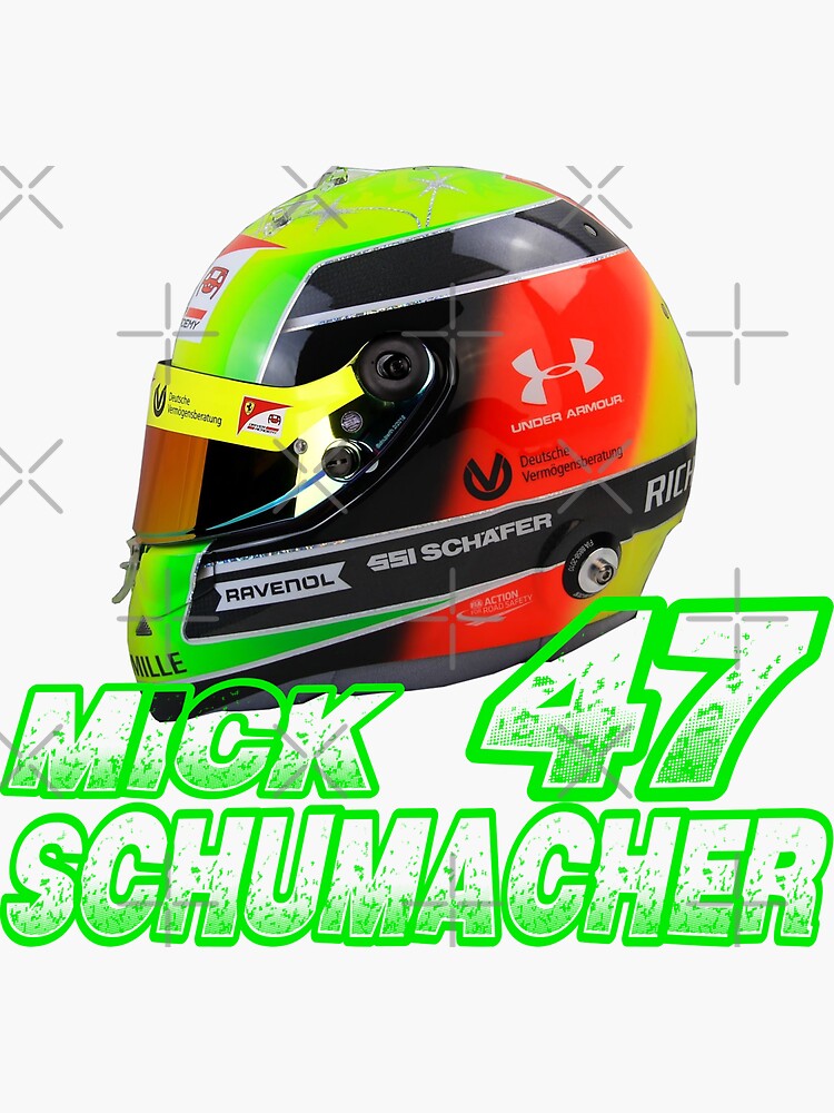 "mick schumacher " Sticker by Wuando | Redbubble