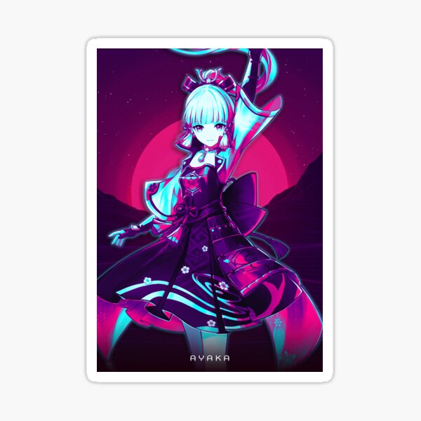 "Genshin Impact Kamisato Ayaka" Sticker by Nivrowide | Redbubble