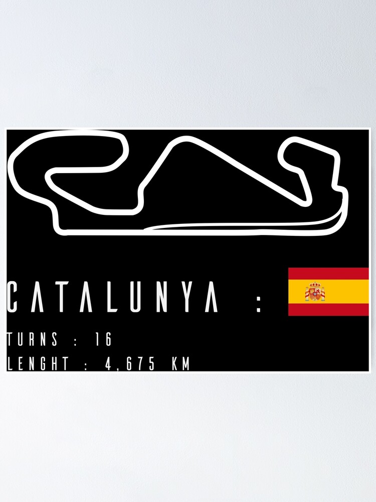 "Barcelona-Catalunya - RACE TRACK" Poster by RaceTrack-F1 | Redbubble