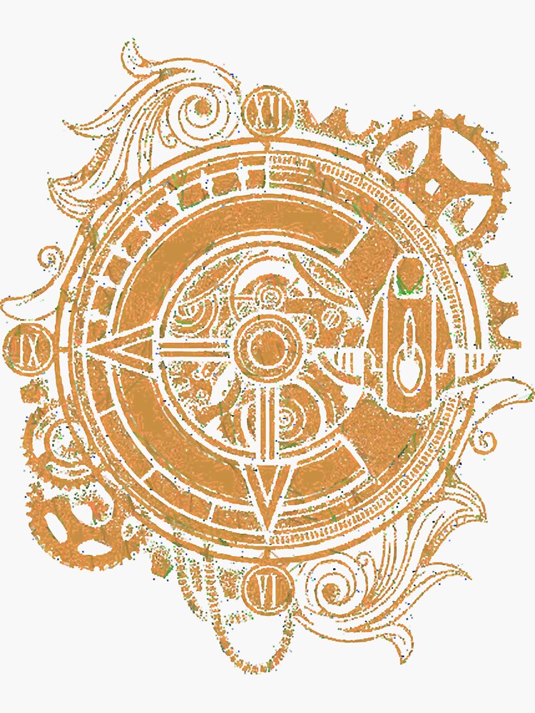 "Chrono Trigger Clock Epoch " Sticker by ArchieGlass | Redbubble