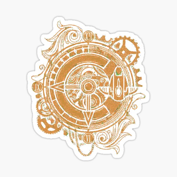 "Chrono Trigger Clock Epoch " Sticker by ArchieGlass | Redbubble