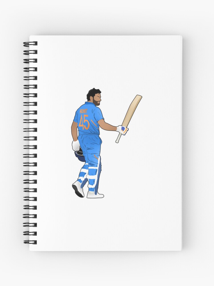 "Rohit Sharma" Spiral Notebook for Sale by Millenie Calingasan | Redbubble